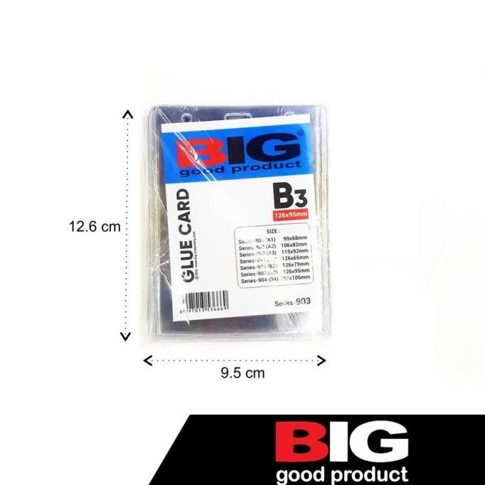 Jual Plastik ID Card Mika B3 (Name Tag / Glue Card / Card Holder) PAK ...
