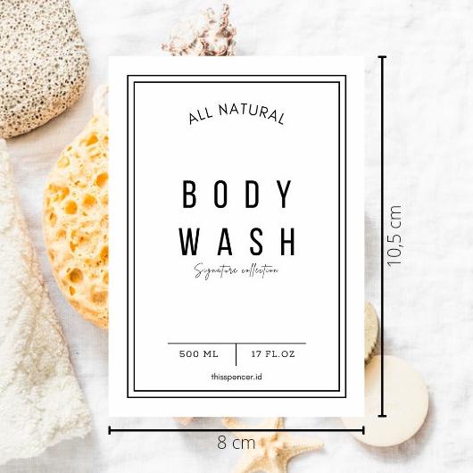 Jual New Sticker Label Sabun Shampoo Aesthetic Monochrome White ...