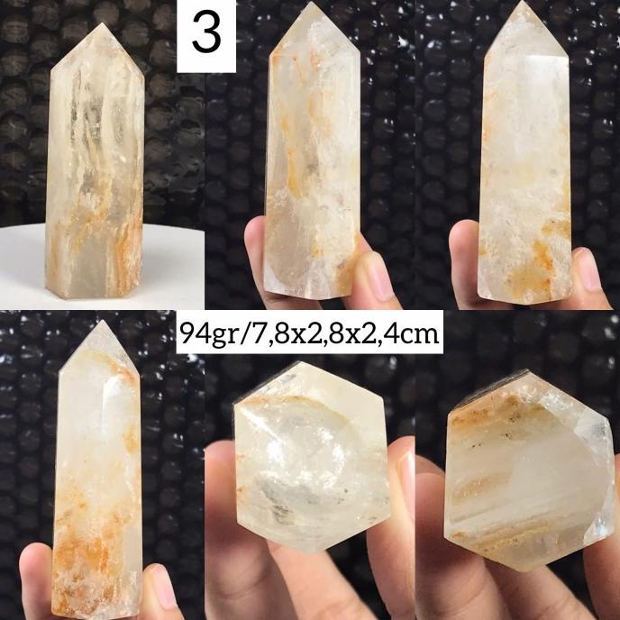 Jual yang dicari] Thousand Layers Quartz Crystal Tower / Lodolite Layer ...