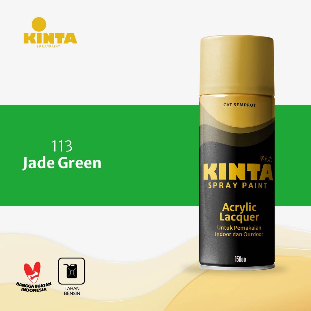 Jual (SOLID) 113 JADE GREEN - KINTA Cat semprot / Pilox / Spray paint ...