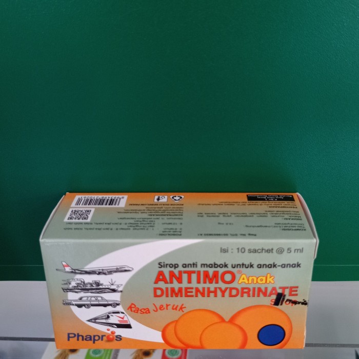 Jual Obat Mual Perjalanan Antimo Anak Rasa Jeruk dan Strawberry 5 ml ...