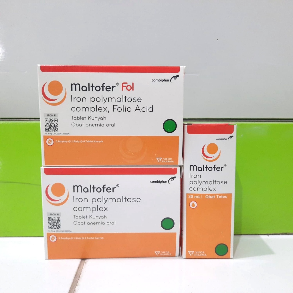 Jual Suplemen Penambah Vitamin dan zat Besi Maltofer dan Maltofer Fol 6 ...