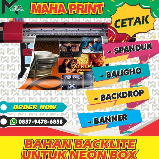 Jual JUAL CETAK SPANDUK backlite untuk neon box | Shopee Indonesia