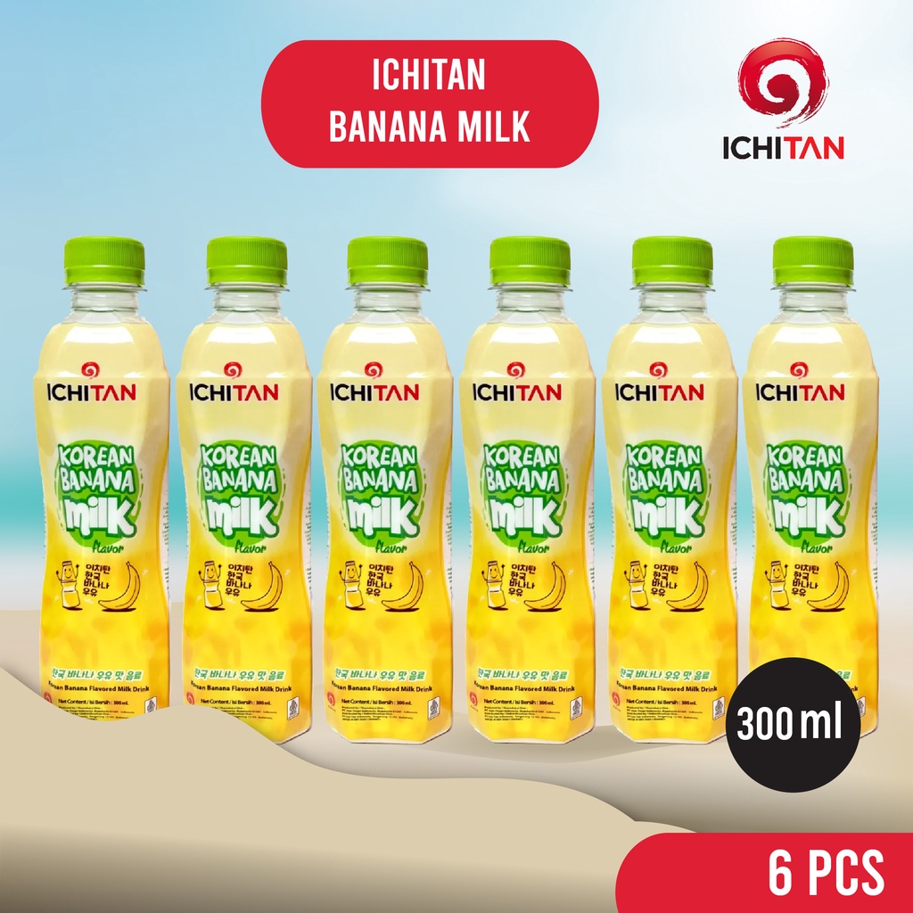 Jual Ichitan Korean Banana Milk 300 ml | Bundling 6 | Shopee Indonesia