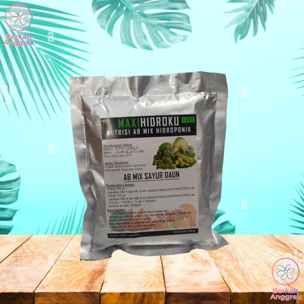 Jual AB Mix Daun 250 Gram Maxihidro Daun 250 Gram | Shopee Indonesia