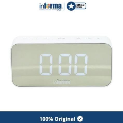 Jual INFORMA - JAM MEJA DIGITAL-DIGITAL ALARM TABLE CLOCK 643 WHITE ...
