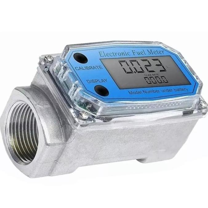 Jual Digital flow meter turbin display Lcd fuel flowmeter 1 inch ...