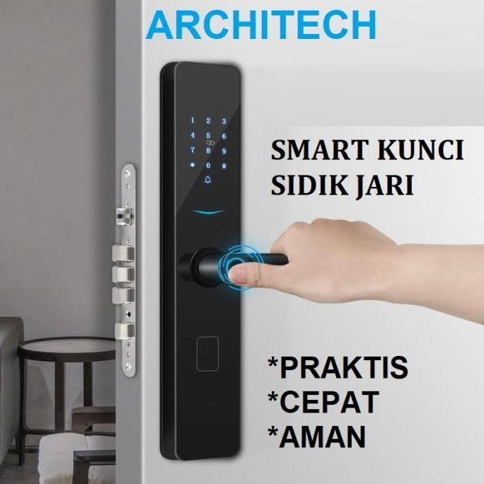 Jual KUNCI SIDIK JARI / Smart Door Lock With Fingerprint / smartlock | Shopee Indonesia