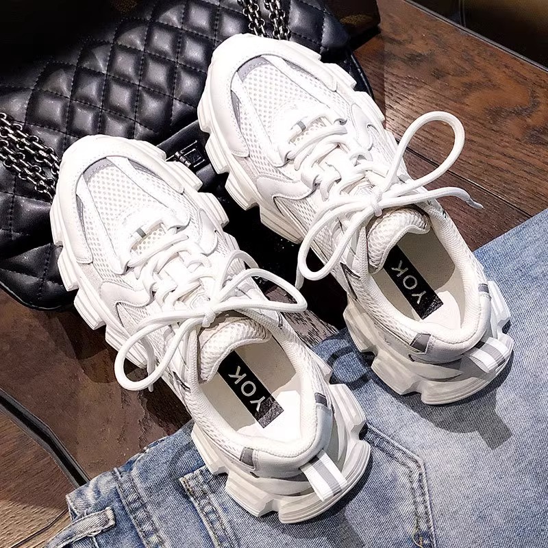 Jual QNS Sepatu Sneakers Wanita Putih Sepatu Kekinian Olahraga Sepatu ...