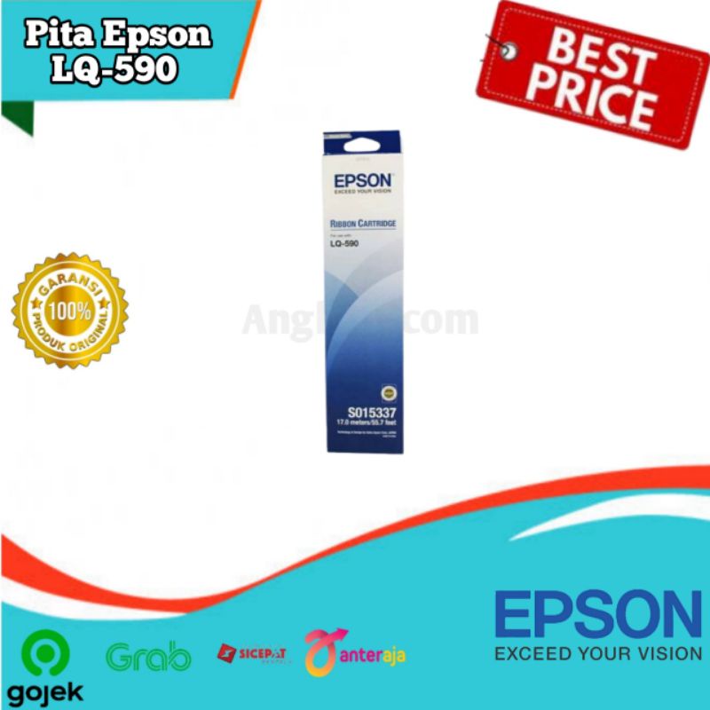 Jual Epson Ribbon Cartridge Pita Tinta LQ-590 LQ 590 Original | Shopee ...