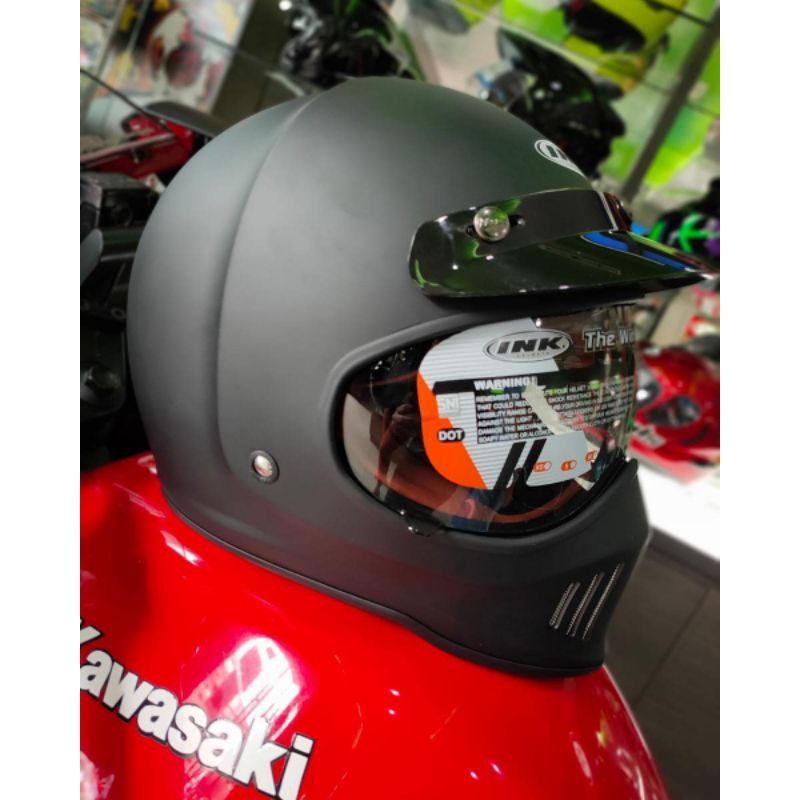 Jual HELM INK TROOPER BLAK DOFF PULL WARNA | Shopee Indonesia