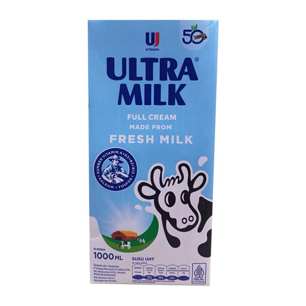 Jual ULTRA UHT MILK PLAIN 1000 ML - SUSU | Shopee Indonesia