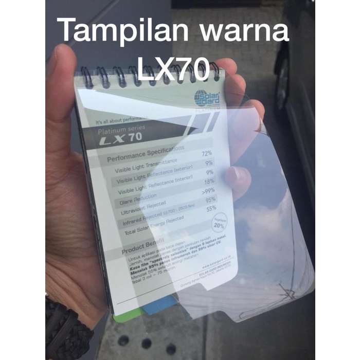 Jual Solar Gard Lx70 Kaca Depan (Medium Car), 20% Solargard, Clear | Shopee Indonesia