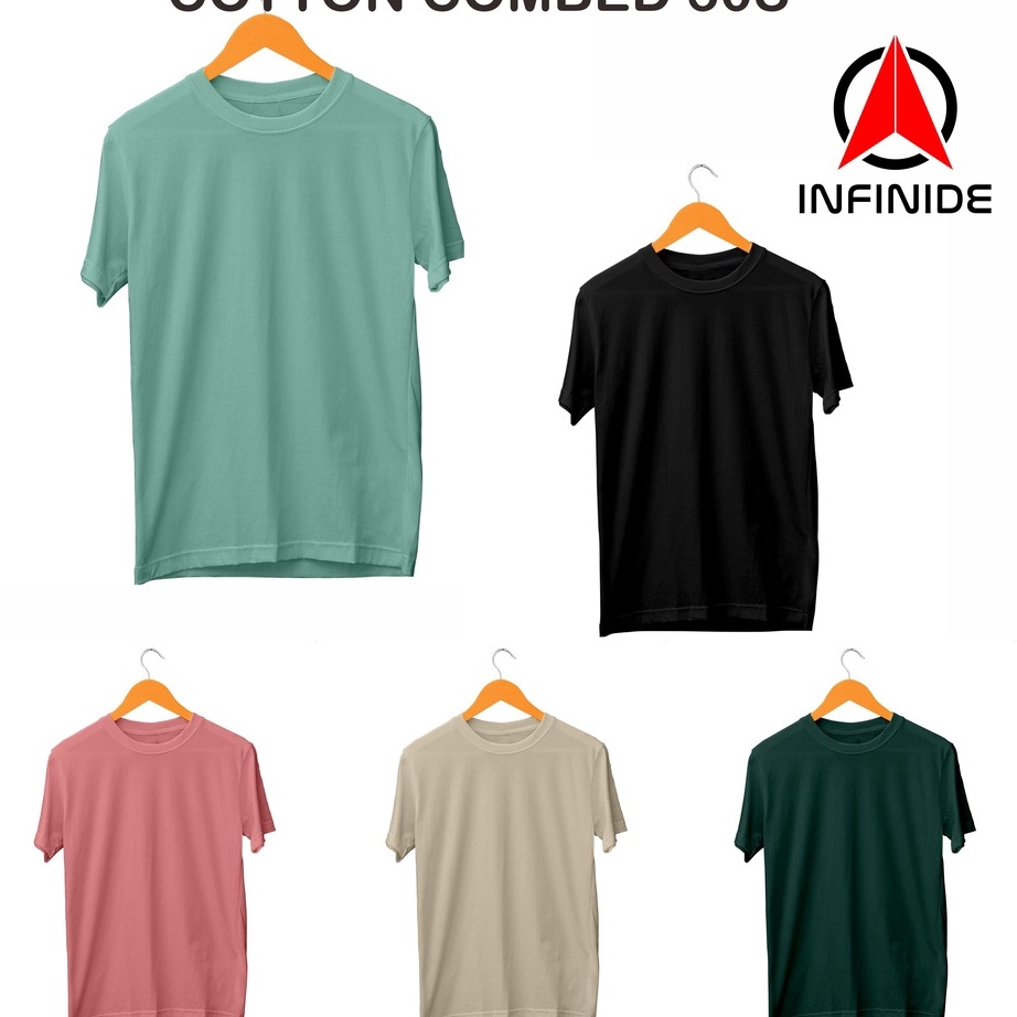 Jual Model Baru Infinide Kaos Polos Pendek Cotton Combed 30s Premium ... Jual Model Baru Infinide Kaos Polos Pendek Cotton Combed 30s Premium ...