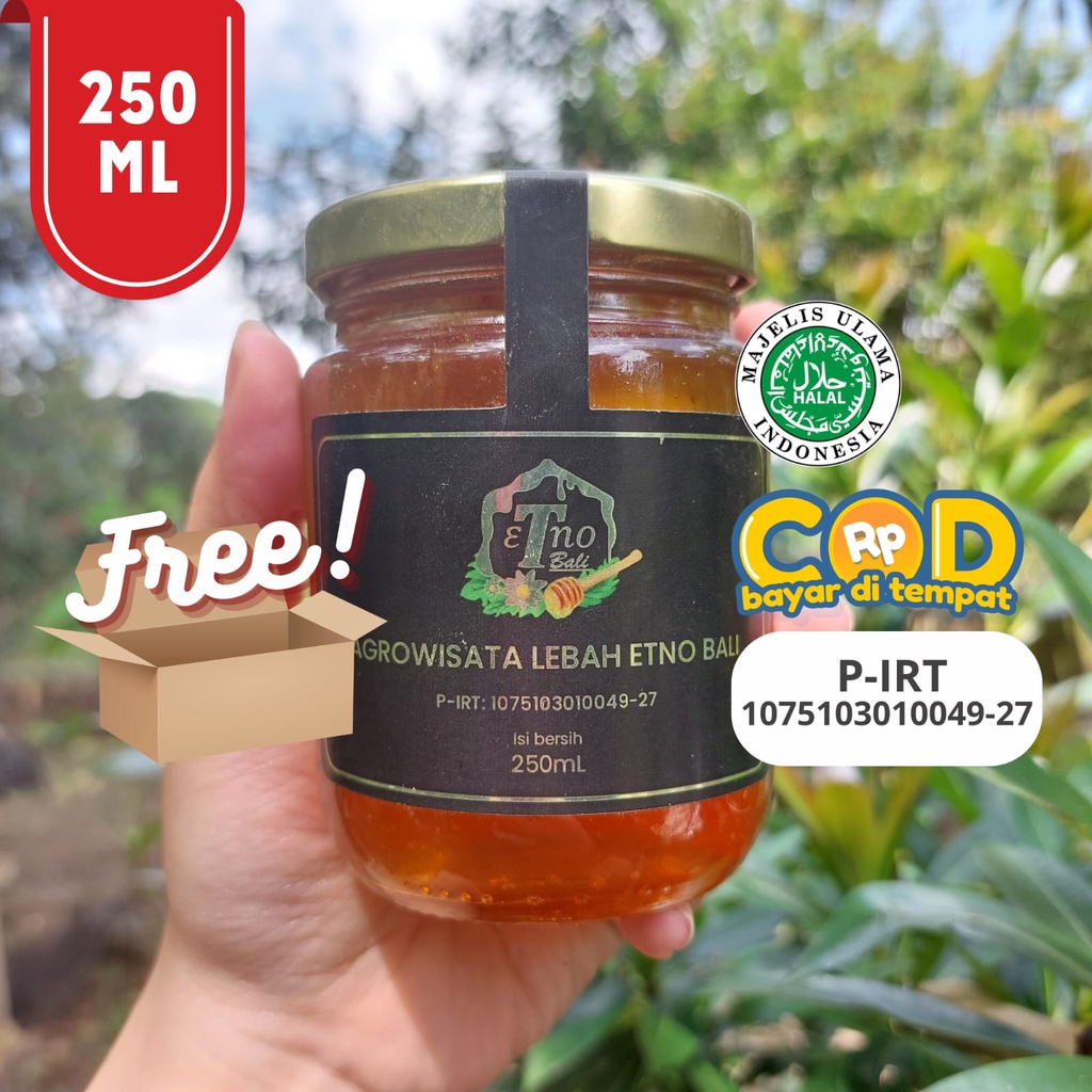 Jual Madu Lebah Nyawan dan Kele-kele Tanpa Campuran Kemasan Jar 250ml ...