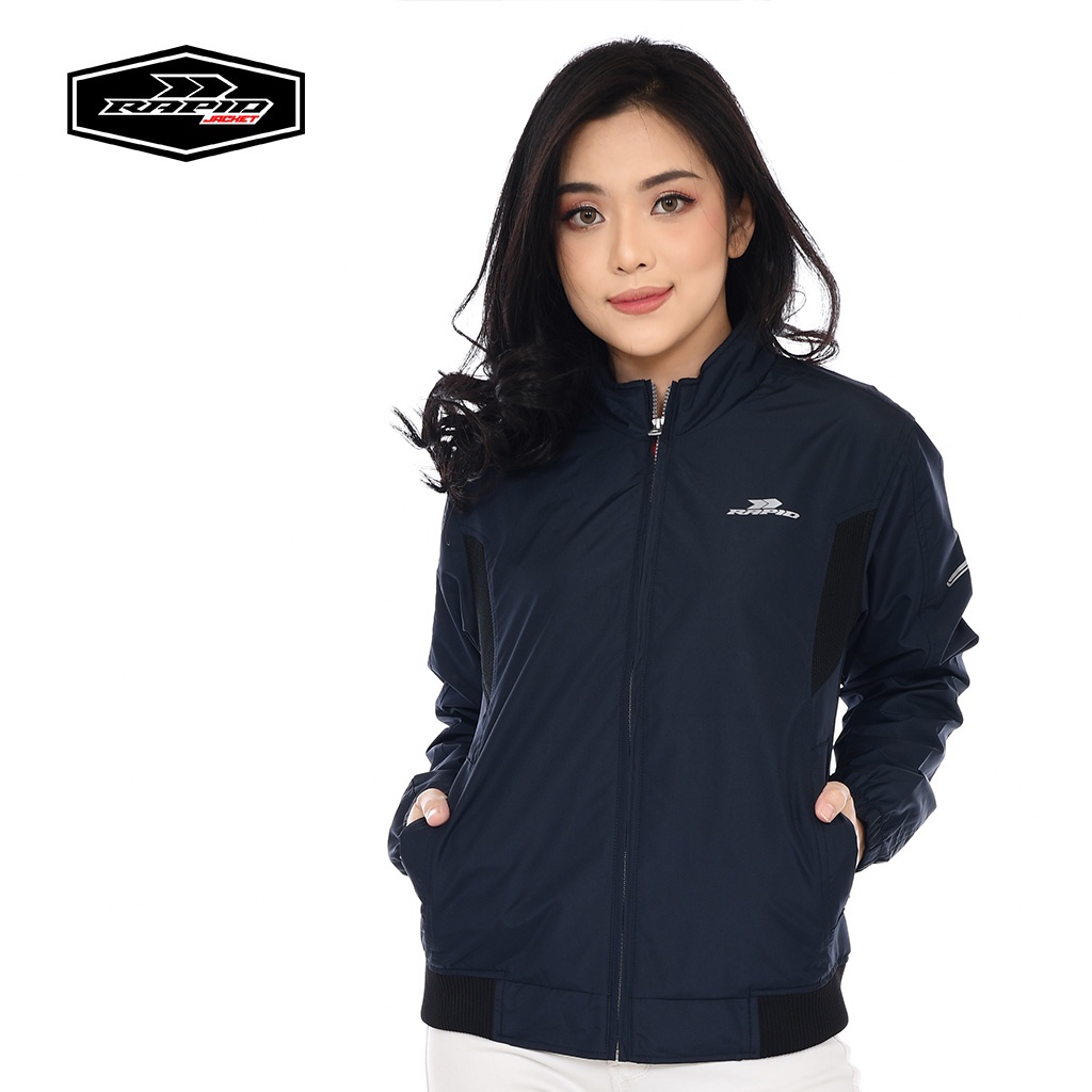 Jual Jaket wanita bomber terbaru parasut anti angin dan anti air RAPID ...