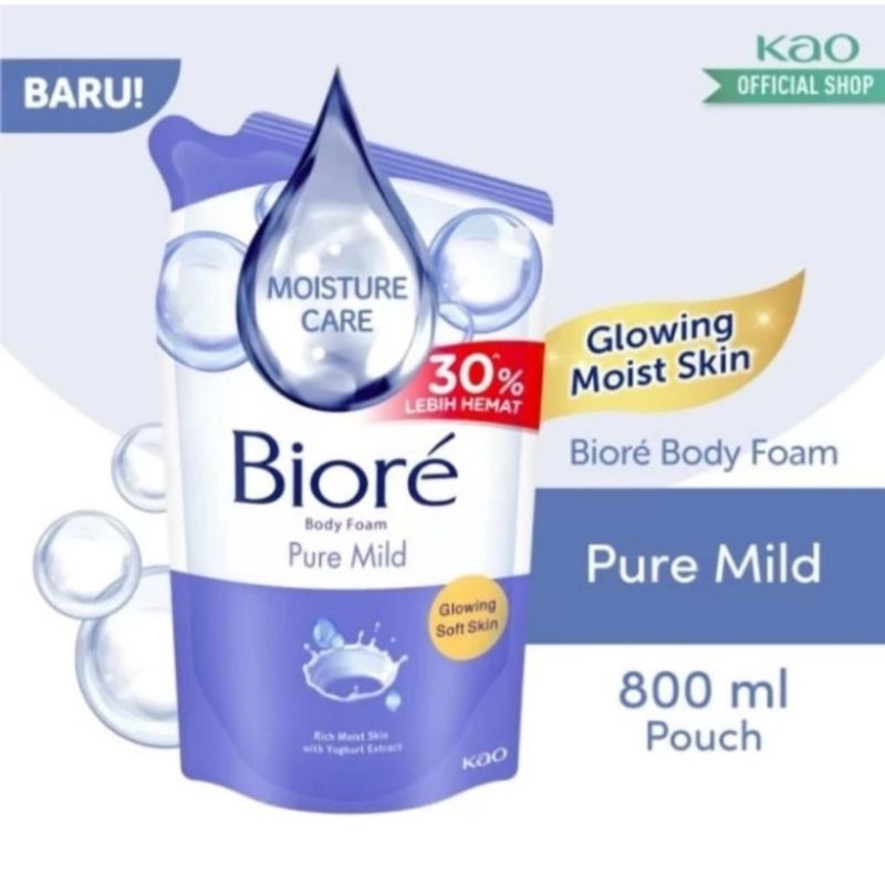 Jual Biore Body Wash Pure Mild 800ml | Shopee Indonesia