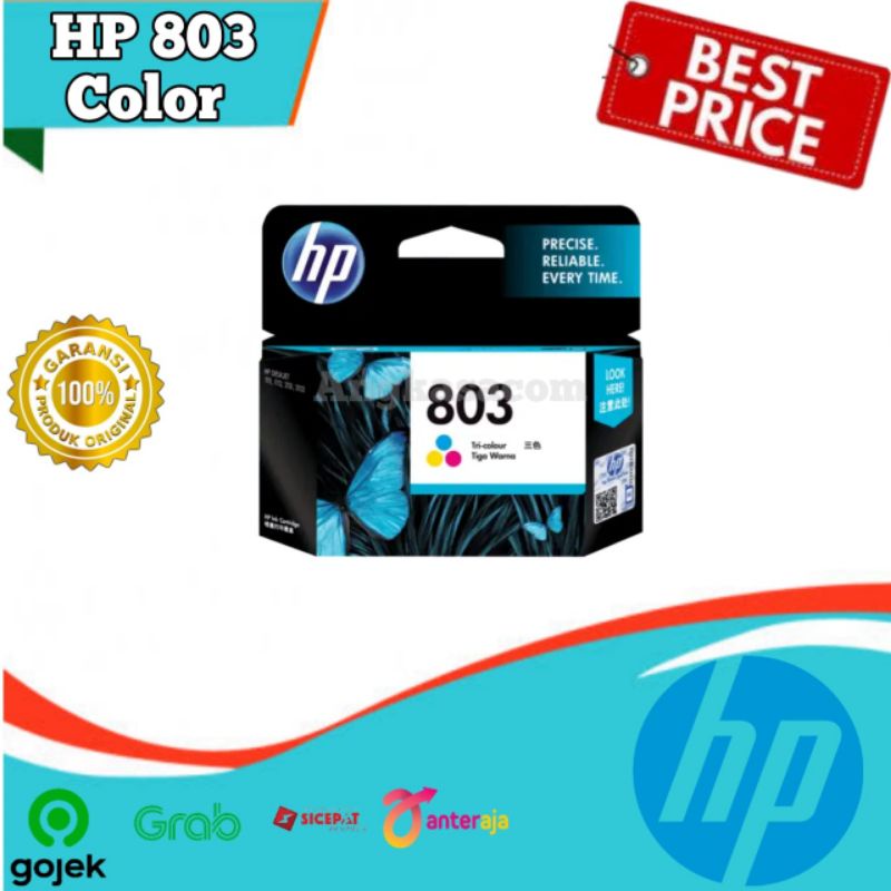Jual Tinta HP 803 Color Original Ink Cartridge | Shopee Indonesia