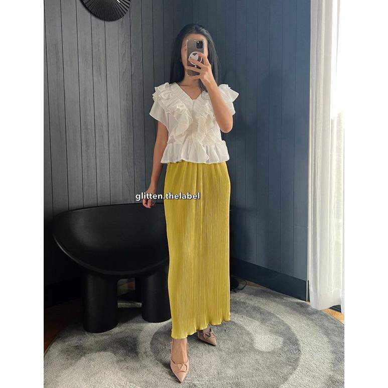 Jual Recomend Wavy Pleats Skirt / Rok Plisket wavy / Rok Plisket Lidi / Rok Wavy / Rok Span Wavy ...