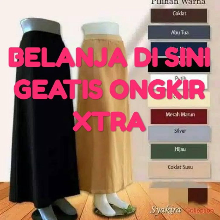 Jual fed-58 SS, S, M, L : SYAKIRA ROK KANTOR PANJANG, ROK KERJA WANITA ...