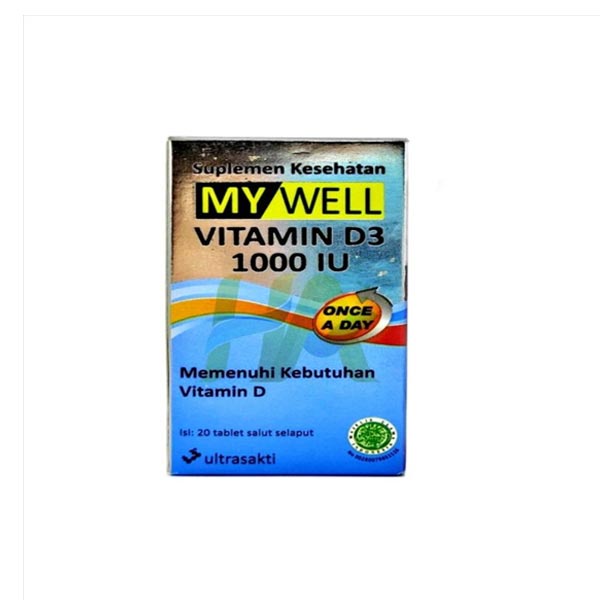 Jual MYWELL VIT D3 1000IU 20 PCS | Shopee Indonesia