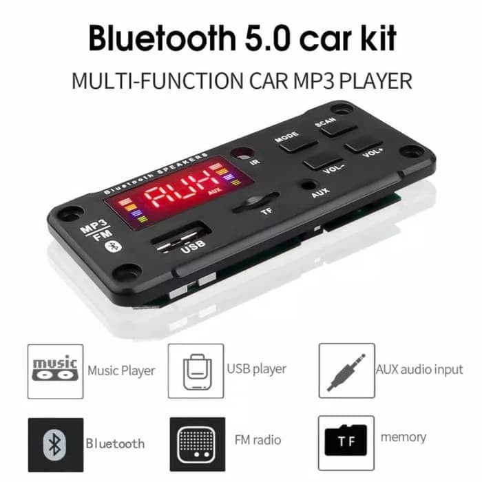 Jual AUDIO HIFI BLUETOOTH USB SD MP3 PLAYER REMOTE CONTROL CAR KIT ...
