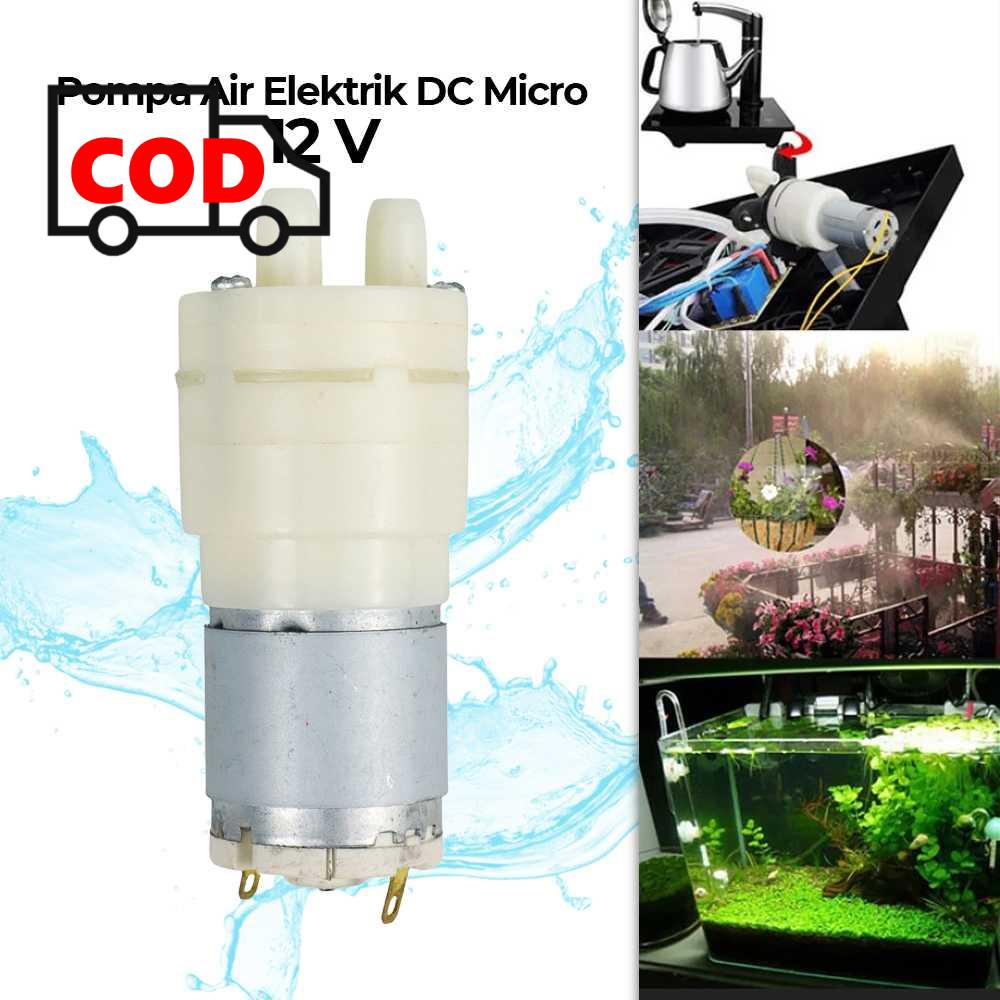 Jual Pompa Air Elektrik DC Micro Water Pump 12V 5W Tahan Suhu 80 ...