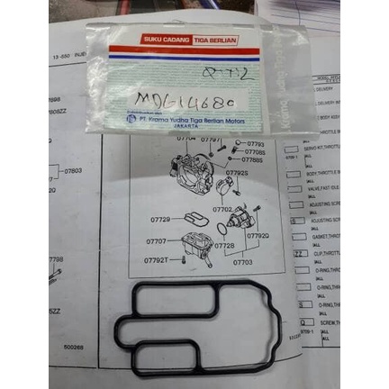 Jual Oring Trotle Throttle Body Galant V6 24 Kuda Grandia Lancer T120Ss ...