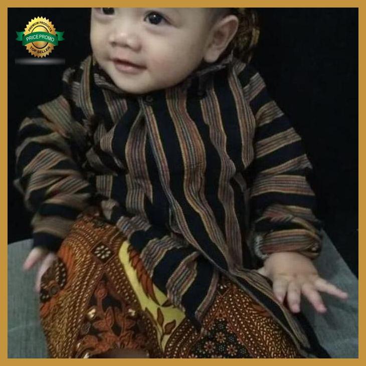 Jual Setelan Anak Surjan Lurik Tradisional Jawa Kostum Kartinian ...