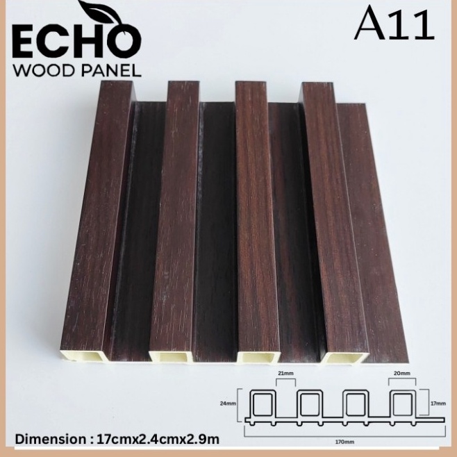 Jual ★★ T PLASWOOD WPC WALL PANEL TEBAL 22MM WOOD PANEL KISI KISI - A ...