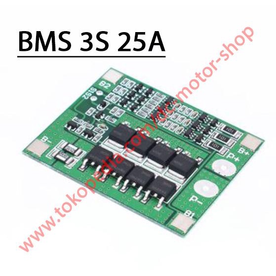 Jual Modul BMS Battery Management System 3S 25A Li-Ion 18650 Battery ...