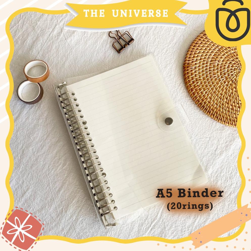 Jual Trending (The Universe) 20 Rings Binder A5 Bening Transparent ...