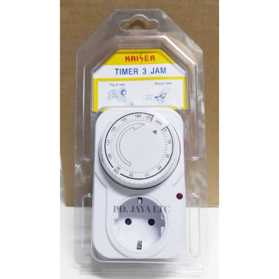 Jual DIJAMIN ORI Kaiser Stop Kontak Timer Analog Hitung Mundur 3 Jam ...
