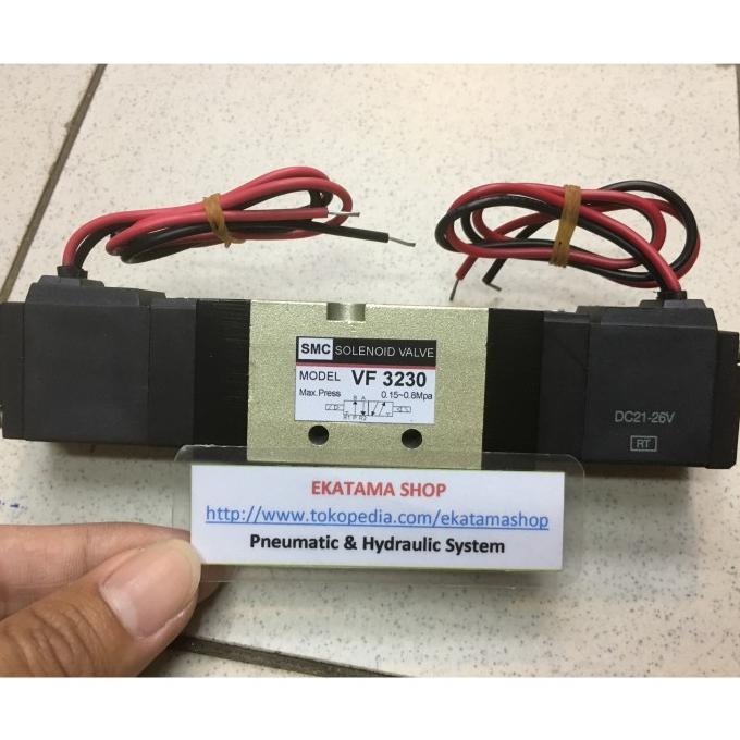 Jual SOLENOID VALVE SMC VF3230 (24VDC) | Shopee Indonesia