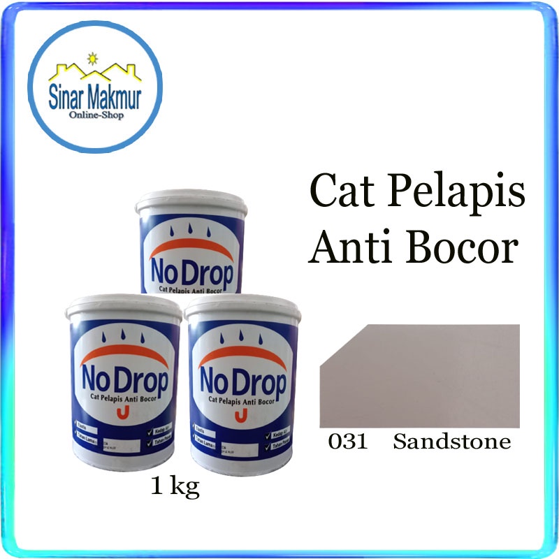 Jual Cat Pelapis Anti Bocor 1 KG 031 Sandstone Cat Tembok Waterproofing (NO DROP) | Shopee Indonesia