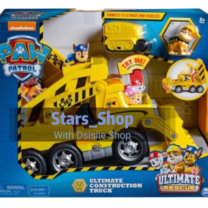 Jual Paw Patrol Ultimate Rescue Rubble Ultimate Construction Truck ...