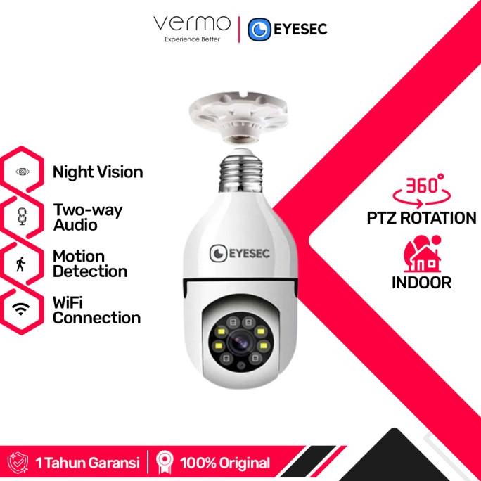 Jual EYESEC CCTV Lampu V8 1080P CCTV WIFI V380 Kamera CCTV E27 ...