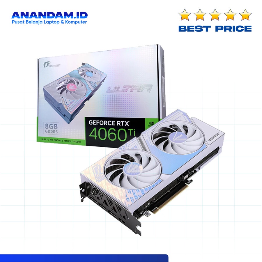 Jual VGA Colorful GeForce RTX 4060 Ti Ultra W DUO OC 8GB GDDR6 4060ti 8 ...