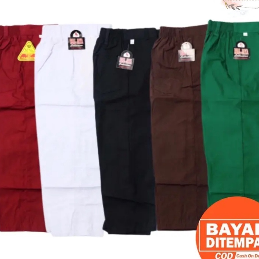 Jual Stok Baru CELANA PANJANG Sekolah SD Laki SD Seragam Sekolah SD Pramuka MI Warna MERAH PUTIH ...