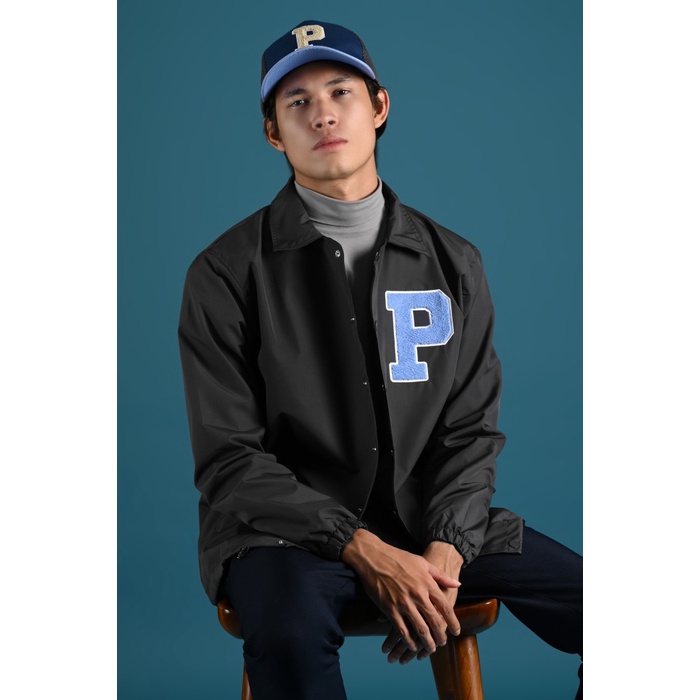 Jual JAKET PREPP STUDIO COLLEGIATE COACH JACKET GREY | Shopee Indonesia