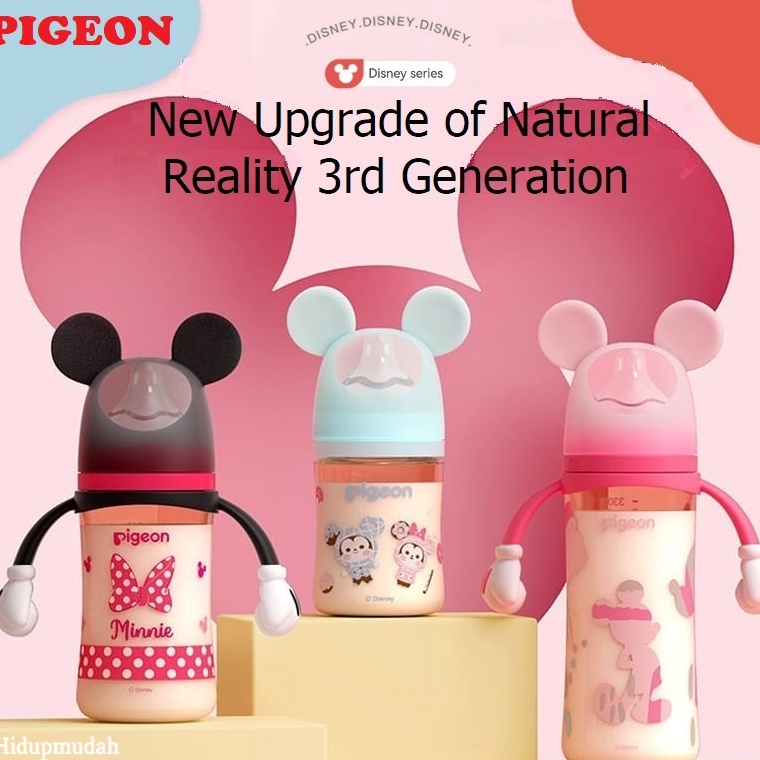Jual New Disney Series !! Pigeon Gen 3 wide neck PPSU dan Glass (Gratis sikat botol) D ...