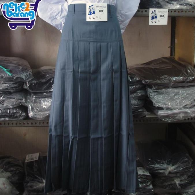 Jual Rok Panjang Rempel Bawah Pinggang Abu (Seragam Sma) (Seragam Sekolah) | Shopee Indonesia