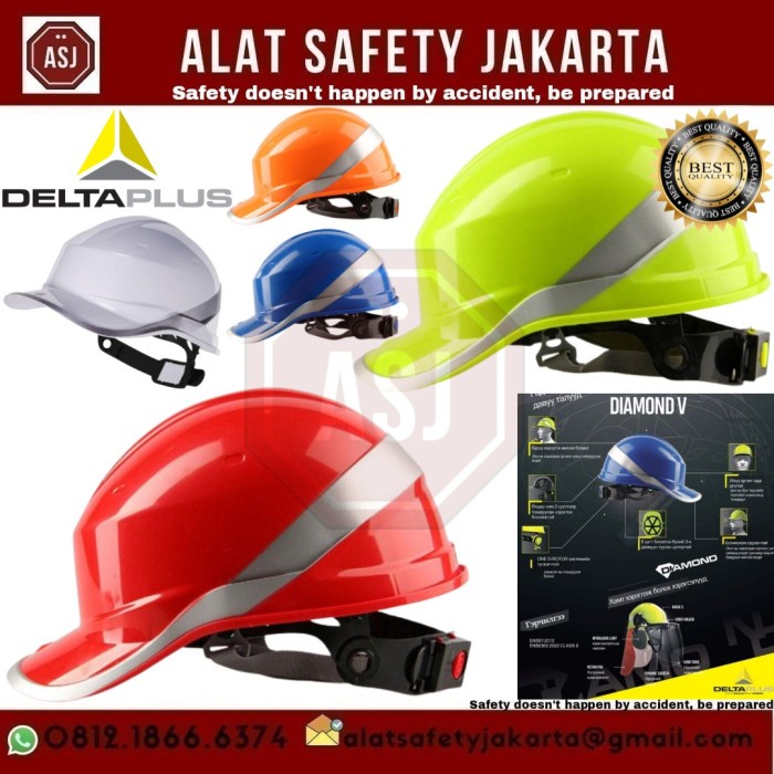 Jual ALAT KESELAMATAN HELM DELTA PLUS / SAFETY HELMET DELTA PLUS /HELM ...