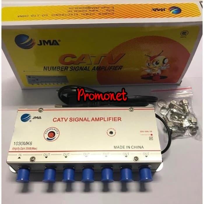 Jual Catv Signal Amplifier 6 Way Booster Antena Tv Bagus | Shopee Indonesia