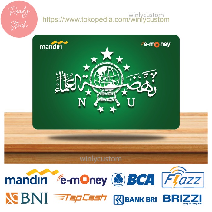 Jual E-Money Emoney Etoll Bca Bni Mandiri Logo Nu - 1 Sisi Murah ...