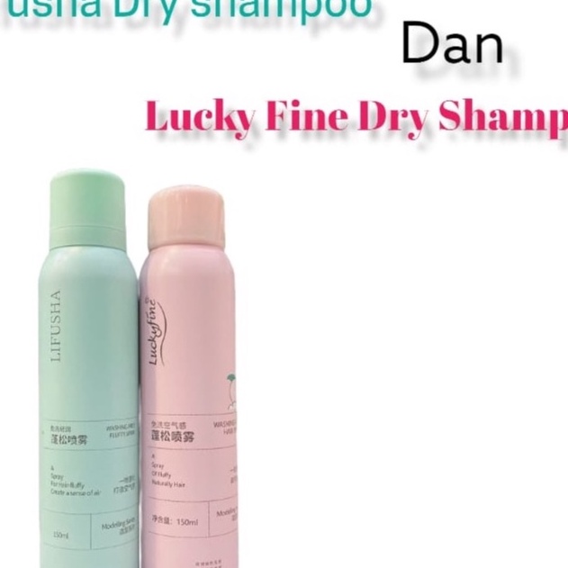 Jual trxv2V6h LIFUSHA DAN LUCKY FINE Dry Shampoo Viral - Volumizing ...