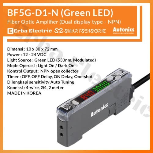 Jual Autonics BF5G-D1-N Fiber Optic Sensor Controller Amplifier Optik Green | Shopee Indonesia