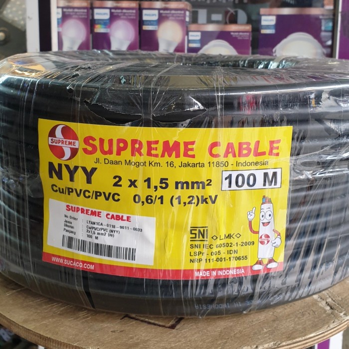 Jual Kabel Supreme NYY 2x1,5 @100m | Shopee Indonesia