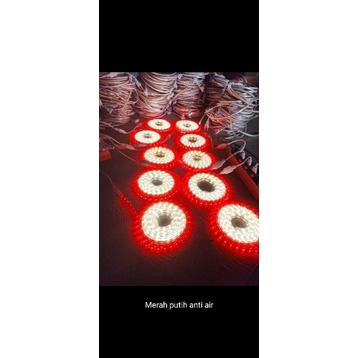 Jual lampu LED strip merah Putih 4 meter anti air | Shopee Indonesia
