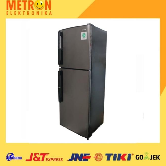 Jual SHARP SJ 246 GCSD LEMARI ES 2 PINTU / 2 DOOR REFRIGERATOR SJ246GCSD | Shopee Indonesia